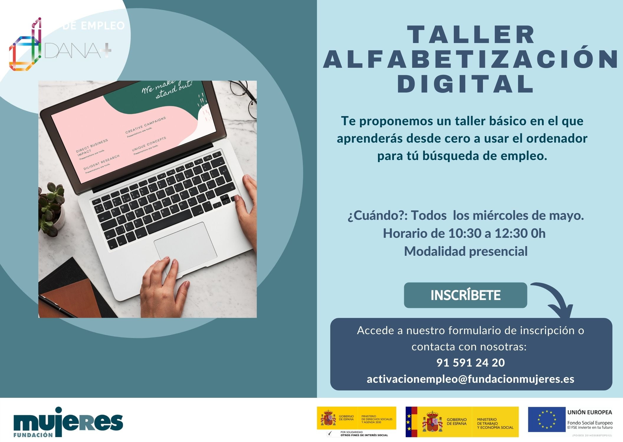Taller “Alfabetización digital” - Fundación Mujeres